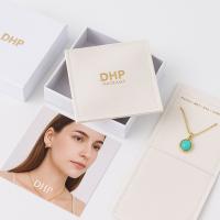 China Presentation Rigid Jewelry Packaging Sliding Box With Gold Foil Stamping Logo for sale