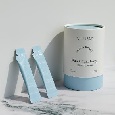 China Probiotics Powder Cylinder Box Custom Luxury Paper Tube Packaging For Prebiotics for sale