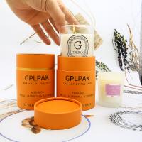 China Luxury Packaging Dark Green Kraft Paper Tube Aromatherapy Candle Cylinder Box With Digital Sample And Sponge Insert for sale