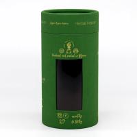 China T-Shirt Protective Gift Box Gold Cardboard Paper Tube With Window Luxury Packaging for sale