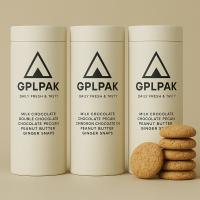 China Food Grade Airtight Cookie Storage Cylinder Box Moisture Proof Biscuit Round Packaging for sale