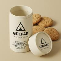 China Food Grade Airtight Cookie Storage Cylinder Box Moisture Proof Biscuit Round Packaging for sale