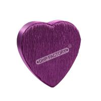 China Premium Coardbard Purple Heart Shape Box For Chocolate Gift Box for sale