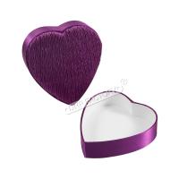 China Premium Coardbard Purple Heart Shape Box For Chocolate Gift Box for sale