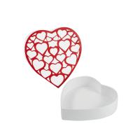 China Heart Shaped Gift Box With Heart Pattern Luxury Surprise Present Packaging For Birthday for sale