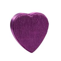 China Elegant Purple Satin Heart Shaped Gift Box Romantic Proposal Box For Jewelry Gifts for sale