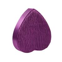China Elegant Purple Satin Heart Shaped Gift Box Romantic Proposal Box For Jewelry Gifts for sale