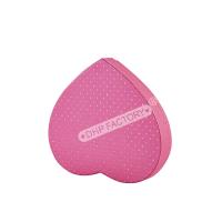 China Pink Heart Shaped Gift Box With Diamond Decoration Luxury Jewelry Packaging for sale