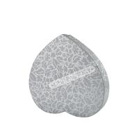 China Luxury Silver Heart Shaped Storage Gift Box Stunning Keepsake Box With Floral Pattern for sale