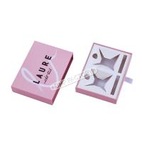 China Premium High Quality Pink Comestic Drawer Box Coated Paper Insert For Gift Box for sale