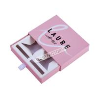 China Premium High Quality Pink Comestic Drawer Box Coated Paper Insert For Gift Box for sale