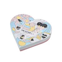 China Adorable Heart Shaped Chocolate Gift Box With Plastic Insert Custom Printed Candy Rigid Box for sale
