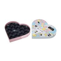China Adorable Heart Shaped Chocolate Gift Box With Plastic Insert Custom Printed Candy Rigid Box for sale