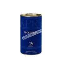 China Luxury Round Wine Packaging Box Velvet Finish Cylinder Tube With Metal Lid for sale