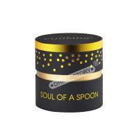 China Cosmetic Black Paper Tube Rigid Gold Foil Logo Skincare Perfume Cylinder for sale