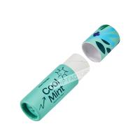 China Custom Recyclable Printed Lip Balm Tube Box Small Twist Up Cylinder Packaging for sale