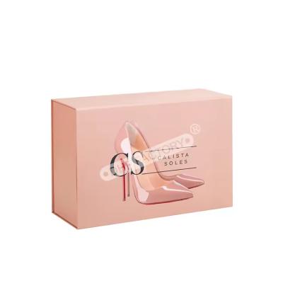 China Luxury High-heel Shoe Box With Magnetic Closure Custom Logo Magnetic Gift Box For Wig for sale