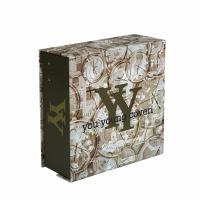 China Custom Luxury Watch Set Package Colorful Magnetic Box Gold Stamp Logo for sale