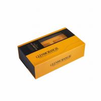 China Custom Logo Rigid Wine And Whisky Magnetic Gift Box With Plastic Insert for sale