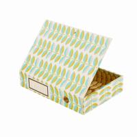 China Custom Logo Gloves Package Green Book Style Box Foil Stamp For Gift Box for sale