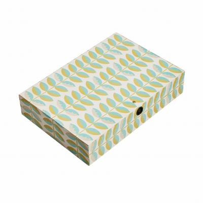China Custom Logo Gloves Package Green Book Style Box Foil Stamp For Gift Box for sale