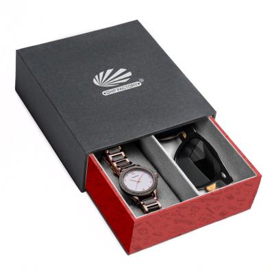 China Custom Drawer Style Eyeglasses Box with Rigid Divider Insert for Glasses and Accessories Storage Luxury Packaging for sale