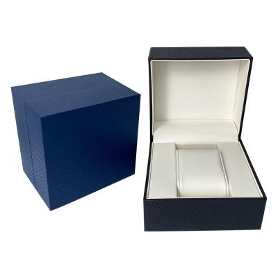 China Standard Flip Top Watch Packaging Box Rigid Cardboard Case with Premium Soft Watch Pillow Insert for sale