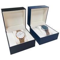China Standard Flip Top Watch Packaging Box Rigid Cardboard Case with Premium Soft Watch Pillow Insert for sale