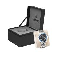 China Custom Luxury Watch Packaging Box Set Rigid Cardboard Gift Box with Flip Top Drawer and Lid and Base Three Piece Design for sale