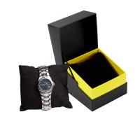 China Custom Design Luxury Watch Box Three Piece Set with Outer Sleeve Drawer and Velvet Foam Tray UV Embossed Logo Packaging for sale