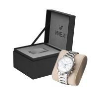 China Luxury Rigid Cardboard Watch Gift Box Set with Outer and Inner Box Custom Logo UV or Silver Foil Printing Factory Supplier for sale
