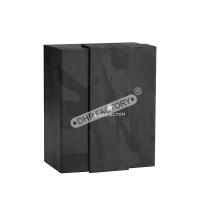China Custom Design Luxury Gift Packaging Rigid Paper Cardboard Storage Strap Display Dark Watch Box with Sleeve  for Smart Watch for sale