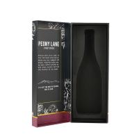 China Custom Premium Brandy Gift Black Magnetic Closure Box with EVA Tray Foil Logo for sale