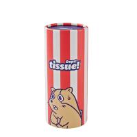 China Custom OEM Tissue Paper Round Box With Plastic Lid Printed Logo for sale
