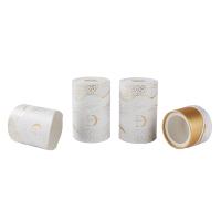 China Custom Premium Perfume Bottle Cylinder Box Gold Stamp Logo For Cosmetic Box for sale