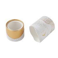China Custom Premium Perfume Bottle Cylinder Box Gold Stamp Logo For Cosmetic Box for sale