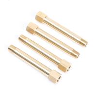 China Brass Nipples BSPT Plastic Injection Mold Parts 1/8'' 1/4'' Threaded Extension for sale