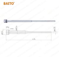 China Standard SKD61 Ejector Sleeve Pin BT510 ejector pin for plastic mold for sale
