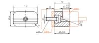 China HASCO Female 1.2343 Mould Lifter Machine Tool Parts Round Taper Interlocks Locating Block for sale