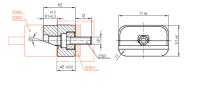 China Custom Machining Parts Male H.Z091 Round Taper Interlocks Locating Block for sale