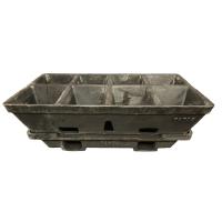 China Custom Aluminium Dross Pan & Sow Mold Recycling System with 8 Drainage Holes for Metal Recovery for sale