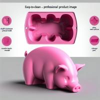 China Pink Aluminum Pig Mould with 0.17 Cubic Volume and 450°F Heat Resistance for Food and Craft Applications for sale