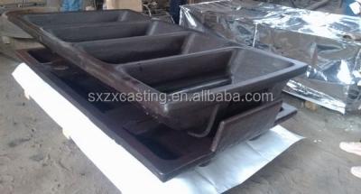 China Rectangular Head Aluminum Sow Casting with 5 Inch Handle and 6 Inch Head Width for Industrial Applications for sale