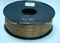 China 1.75mm /  3.0mm Gold PLA 3d Printer Filament 100% biodegradable for sale