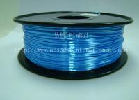 China Polymer Composite 3D Printer Filament 1.75mm/3.0mm Silk-like Blue Easy Stripping 200-220°C Printing Temperature for sale