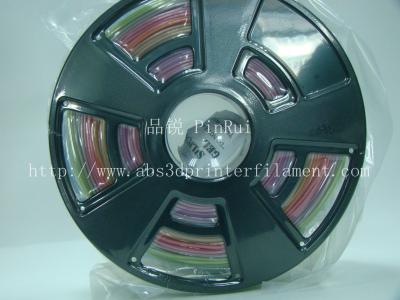 China Multicolor gradient 3d printer filament, one roll have the many colors ,new filament for sale