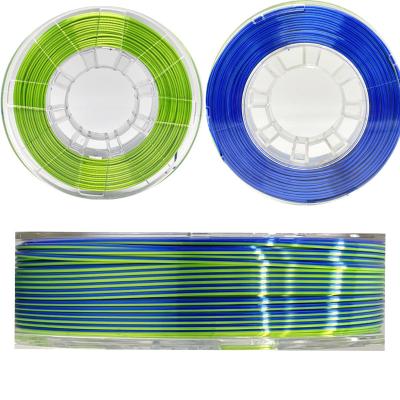 China PINRUI 1.75mm Three Colors Silk Filament - Dual Color PLA for 3D Printing with 200-220℃ Temperature Range for sale