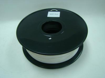 China Soft PLA 3D Printer Filament 1.75mm White 1KG Spool Flexible Elastic for Soles for sale