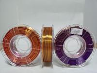 China Silk Triple Color PLA Filament 1.75mm with 1.0KG Spool - 190-220°C Printing Temperature for Smooth 3D Printing for sale