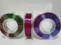 China PINRUI Silk Dual & Triple Color PLA Filament 1.75mm for 3D Printers - 1.0KG Spool with 190-220°C Printing Temperature for sale